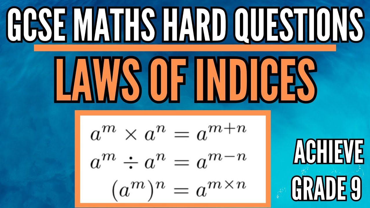 GCSE MATHS HARD QUESTIONS - Laws of Indices! - YouTube
