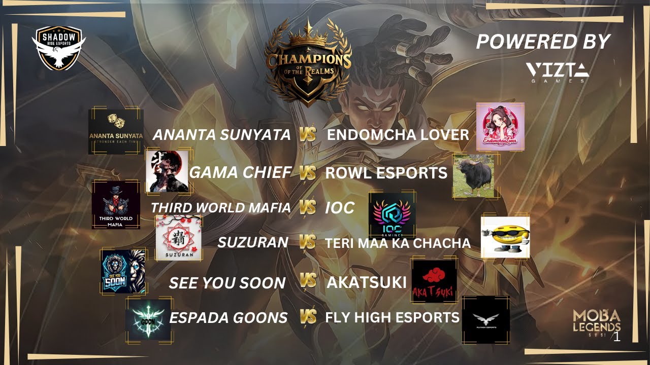 "Champion of the Realms Tournament Day 2 | Shadow Rise Esports" - YouTube