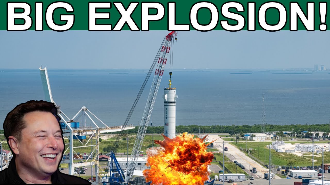 Blue Origin's New Glenn Exploded During Test.... Musk Reacts! - YouTube