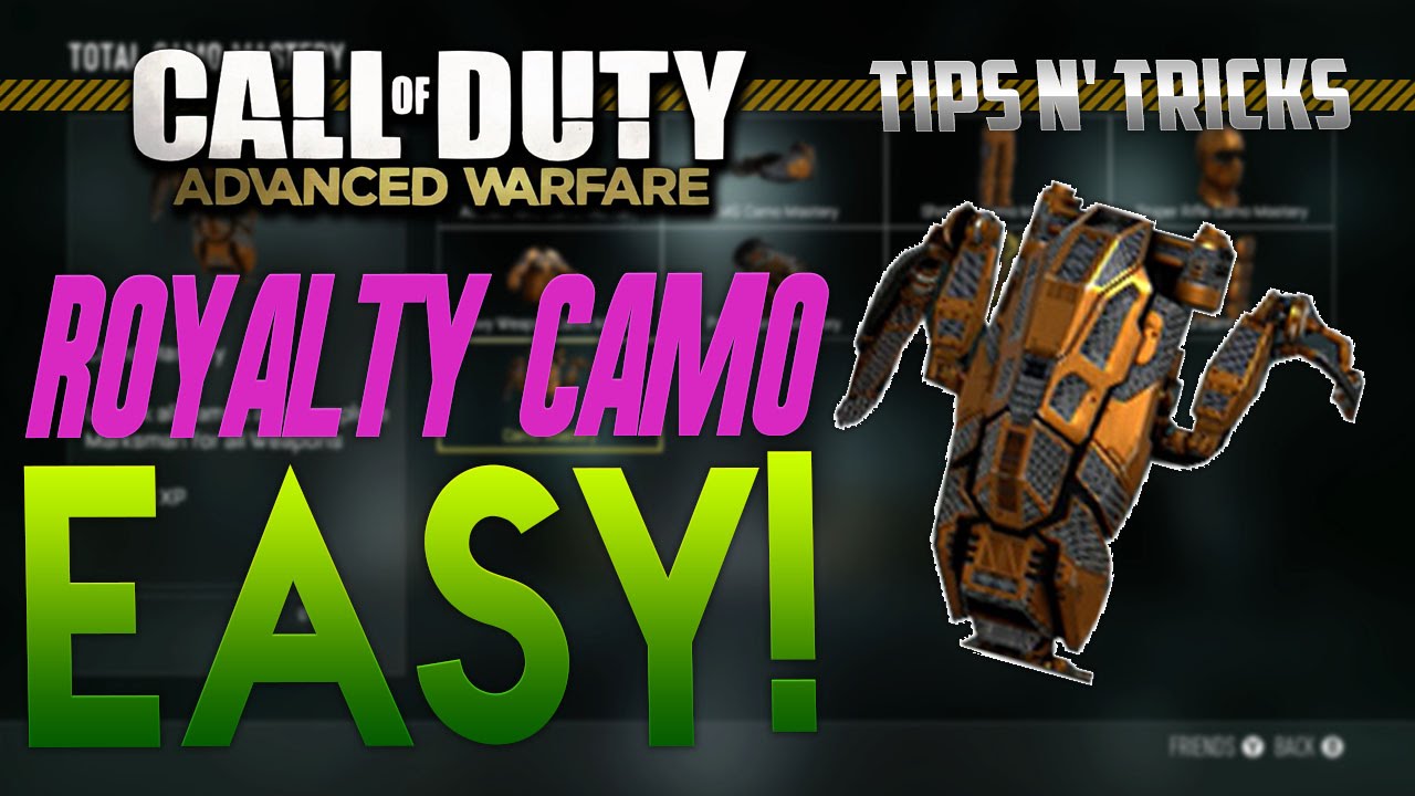 Call of Duty: Advanced Warfare How to Get ROYALTY Camo EASY And FAST ...