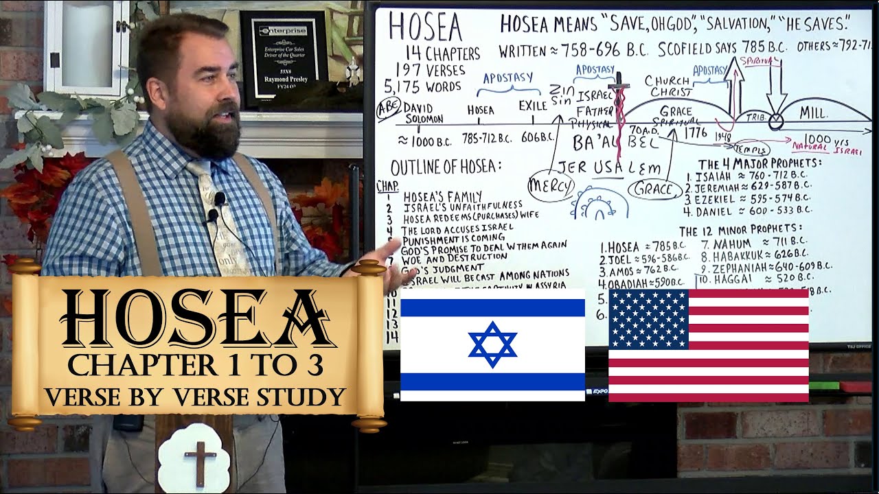 Hosea Chapter 1 through 3 Verse by verse Bible Study from King James # ...