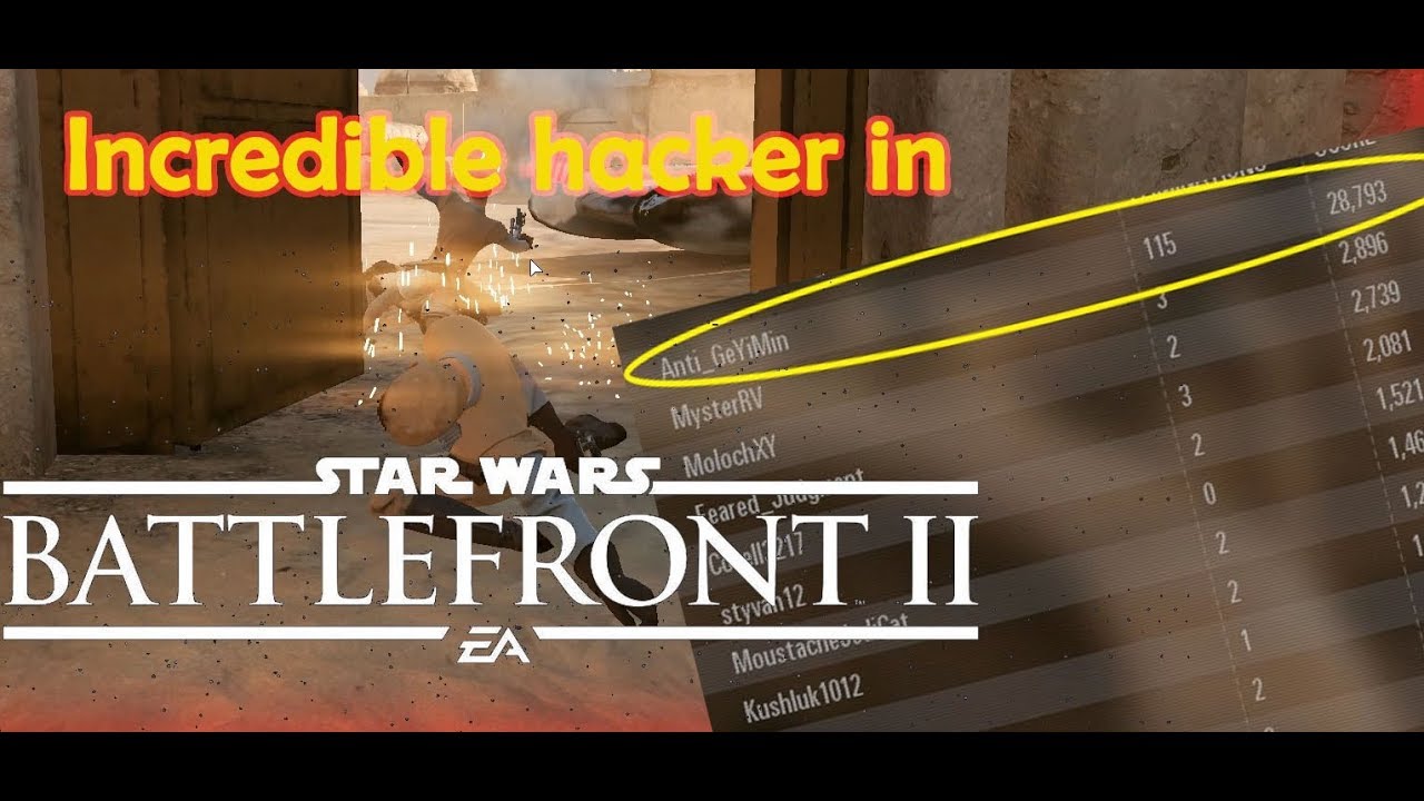 Incredible hacker in Star Wars Battlefront 2 - YouTube