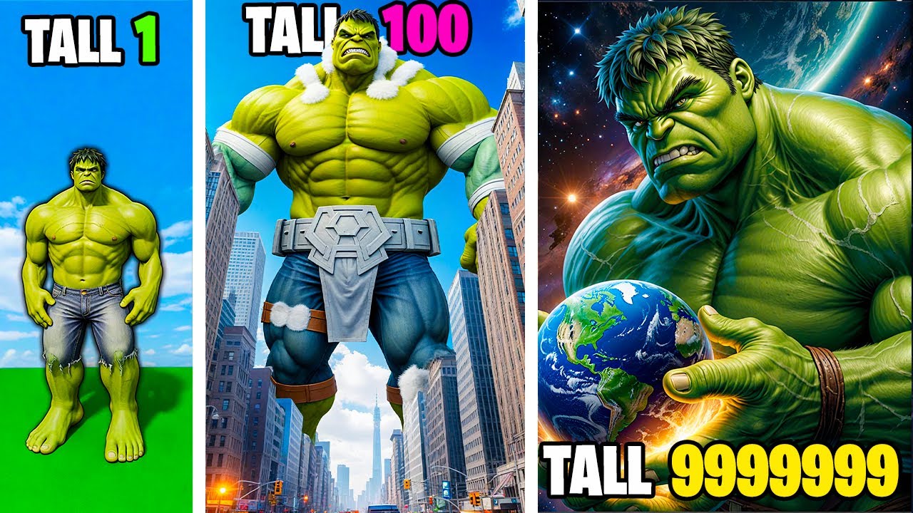 Shortest To TALLEST HULK In GTA 5! - YouTube