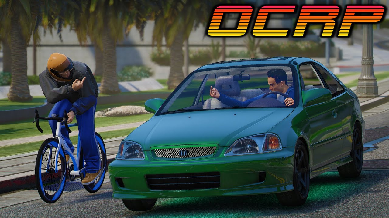 Reckless Road Rage vs Biker in OCRP! - YouTube