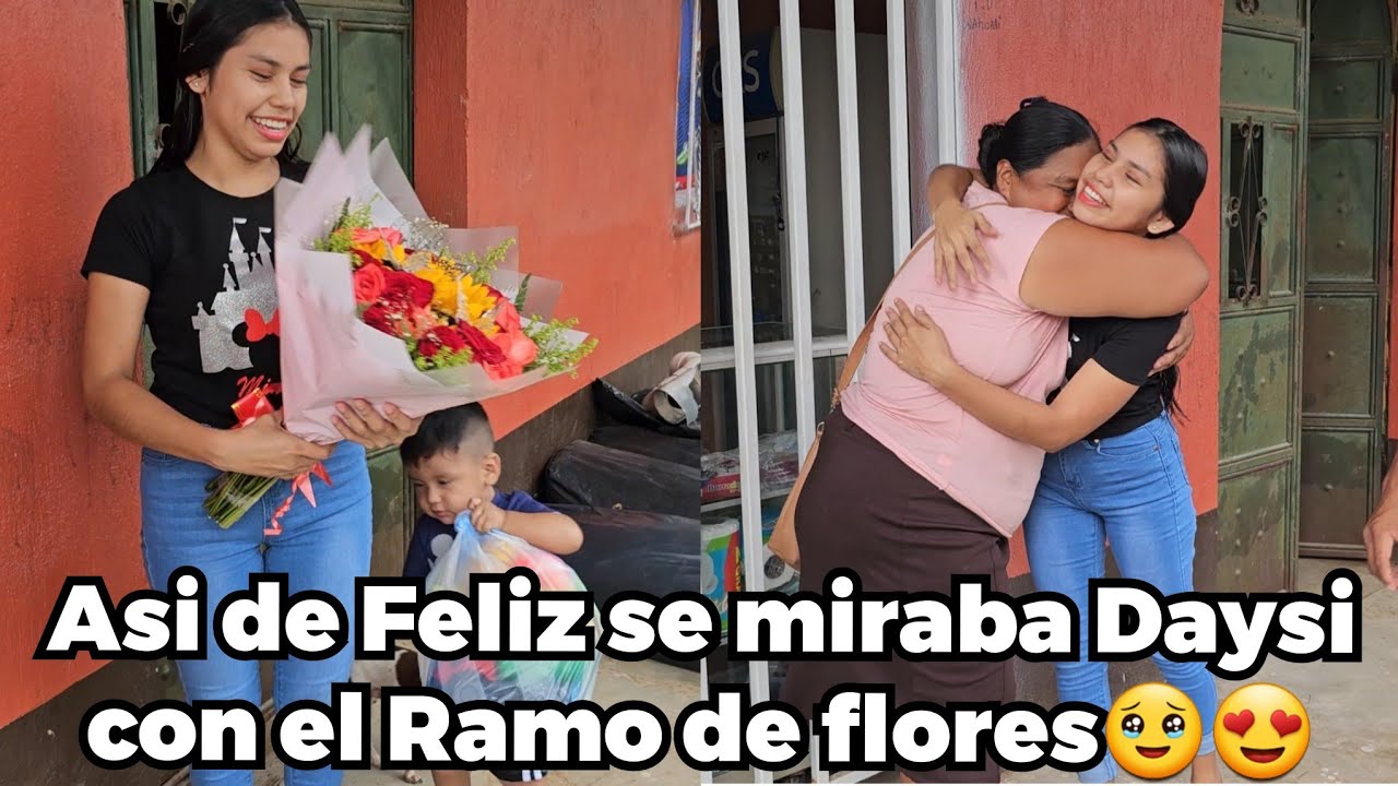 Wow Esta fue la Reacción de DAYSI al Recibir el enorme Ramo de Flores😱😍 ...