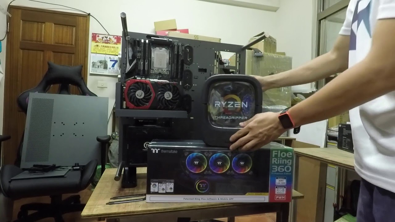 【KM Studio】Tt Core P5 鈦金版 + Riing Floe 360 開箱影片 - YouTube