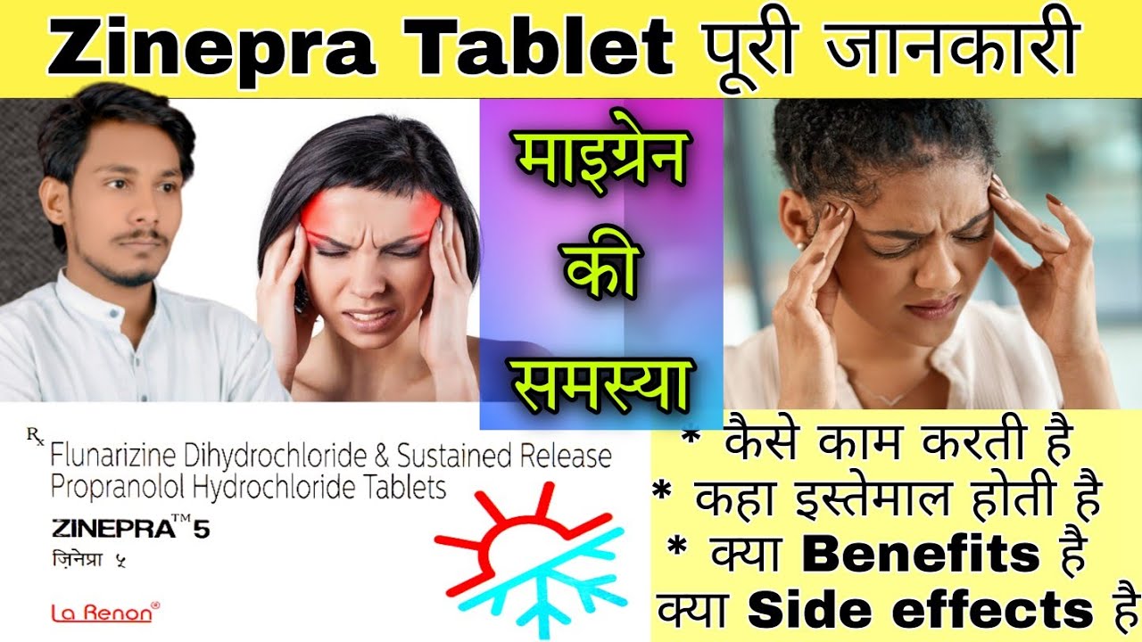 Zinepra Tablet | Propranolol hydrochloride & flunarizine Tablet | Uses ...