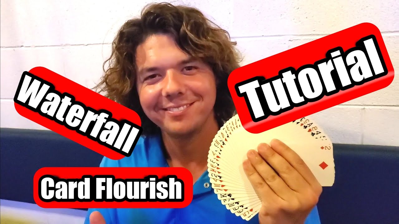 Waterfall Card Flourish Tutorial - YouTube