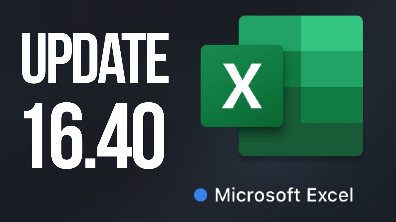 How to Update to Microsoft Excel 16.40 | MacBook, iMac, Mac mini, Mac ...