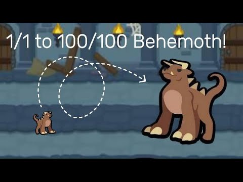 1/1 to 100/100 Behemoth! - Super Auto Pets - YouTube