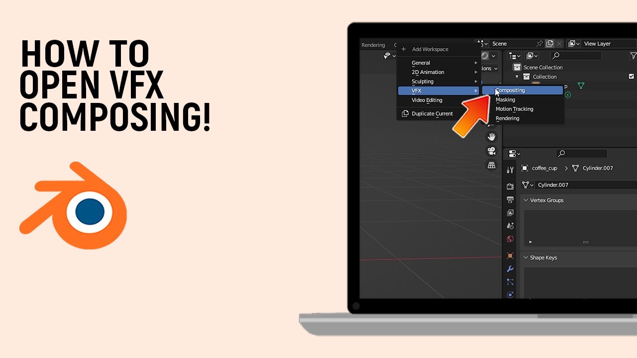 How to Open VFX Composting Window in Blender [easy] - YouTube
