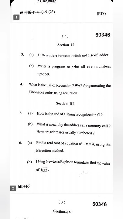 programming in c and numerical methods 2023#bsc maths 4 sem#mdu#papers@mathsquestionpapers123 ...