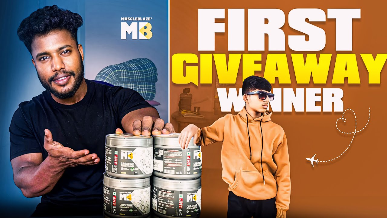 First giveaway winner 🥇😍 - YouTube