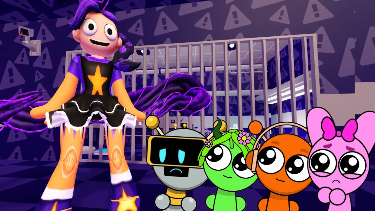 Sprunki Baby Funbot, Pinki, Oren & Vineria Played Lily Lovebraids ...