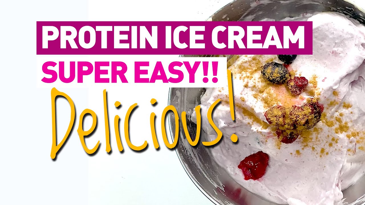 Delicious Protein ICE CREAM recipe - SUPER EASY - YouTube
