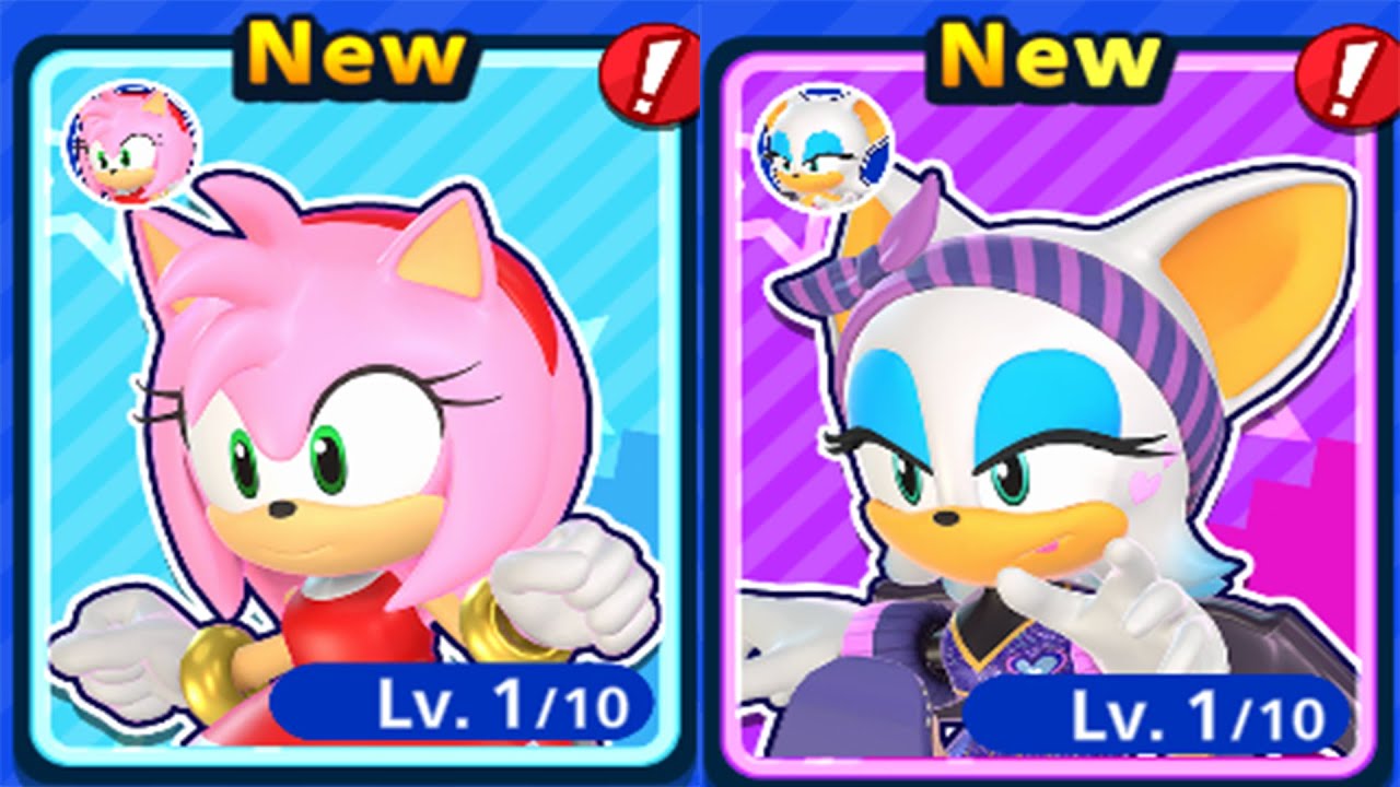 Sonic Rumble NEW Characters! 💖 Amy the Rose & Cheerleader Rouge ...