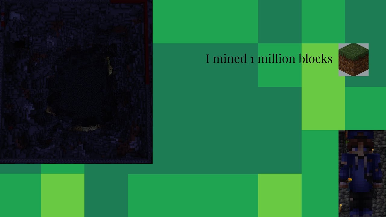 I'm mining 1 million block in Minecraft - YouTube