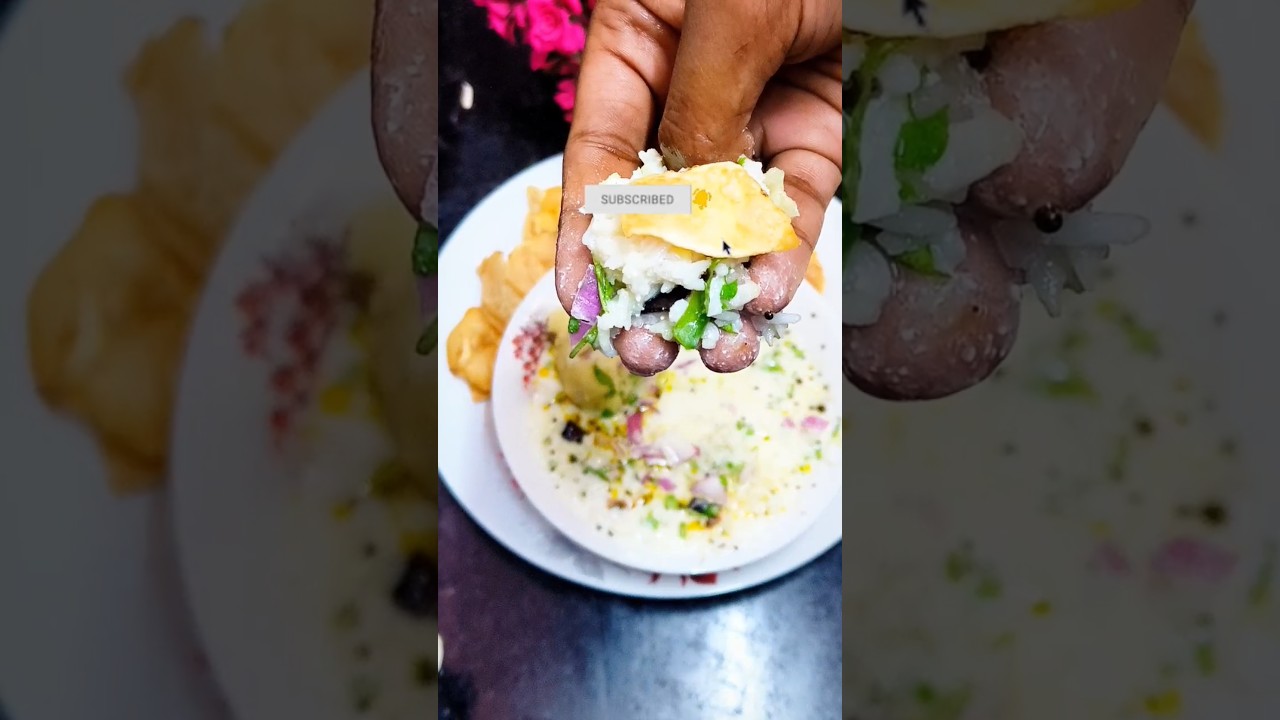 Pakhal Bhat Recipe | Cooling Rice Dish with Spicy Aloo Chokha & Chips ...