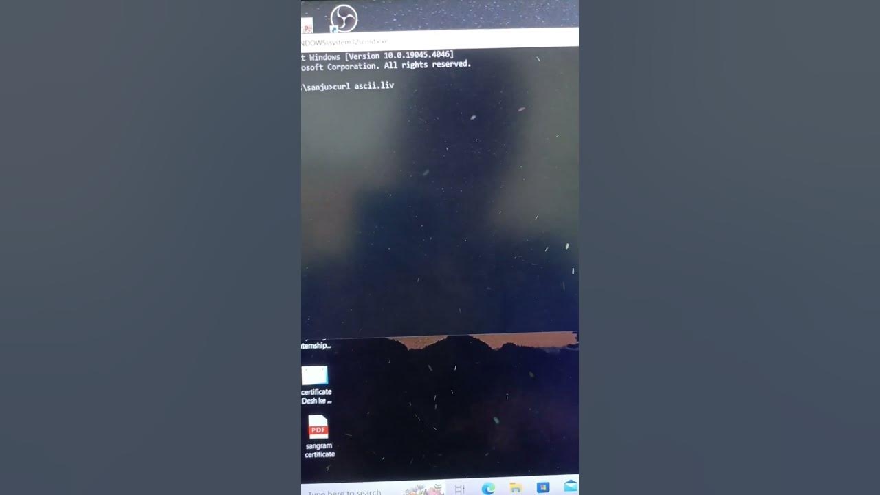Amazing command prompt trick🤩😱 man dancing #cmd #shorts #pc #tech #commandprompt #pctips # ...