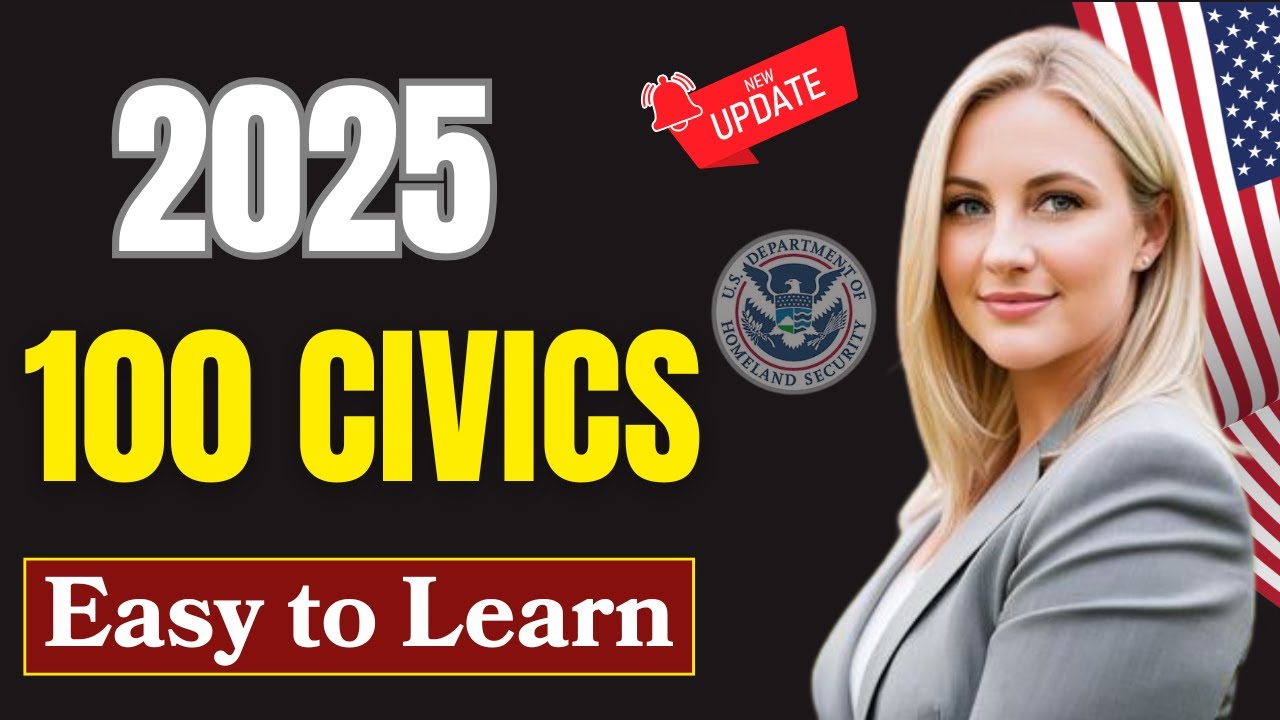 2025 Official U.S. Citizenship Test USCIS 100 Civics Exam Questions ...