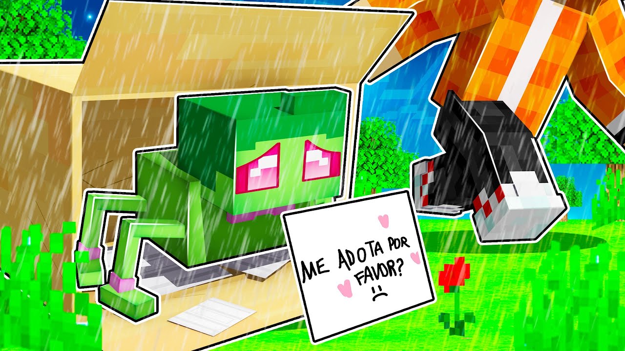 ADOTEI O BABY LONG LEGS NO MINECRAFT! - YouTube