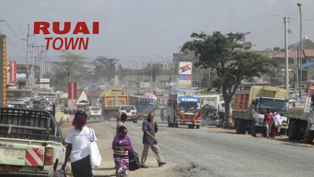 RUAI TOWN, THE FAST GROWING TOWN OF KENYA, AFRICA. TOWN SO DUSTY ...
