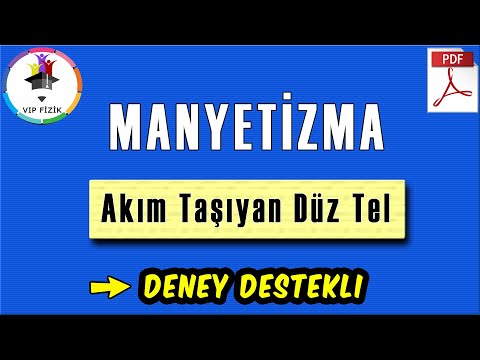 Manyetizma -1 | Akım Taşıyan Düz Tel | Deney + PDF | AYT Fizik | 2022