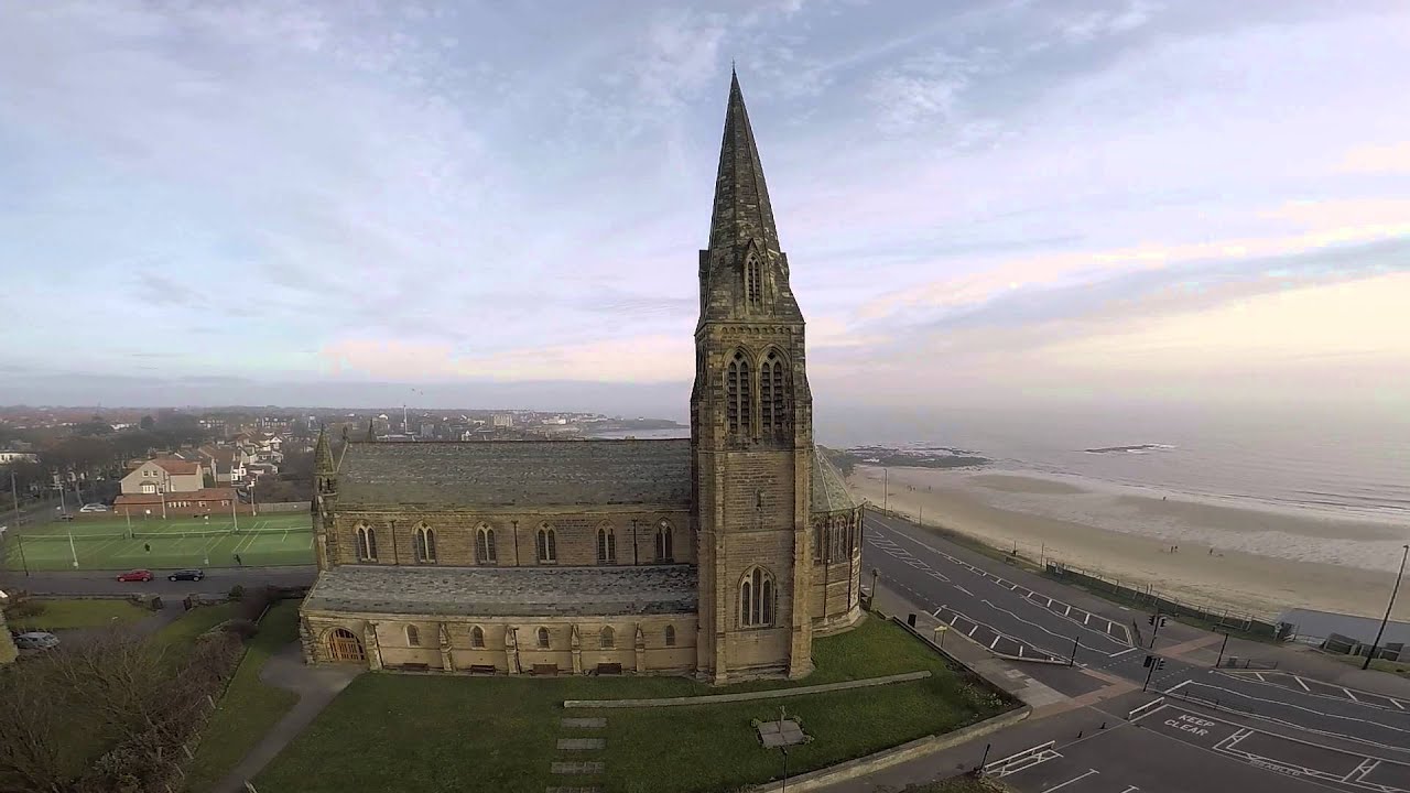Coastline of Tynemouth to Whitley Bay - YouTube