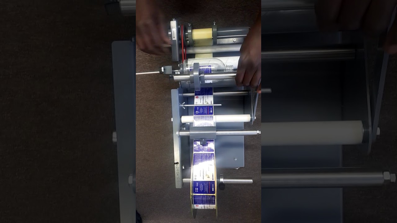 Manual Labeling Machine - YouTube