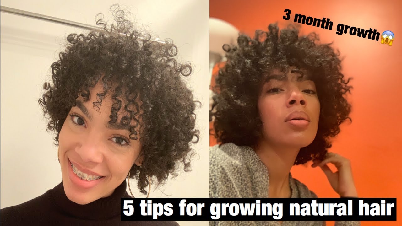 How to grow natural hair| 5 tips that WORK! - YouTube