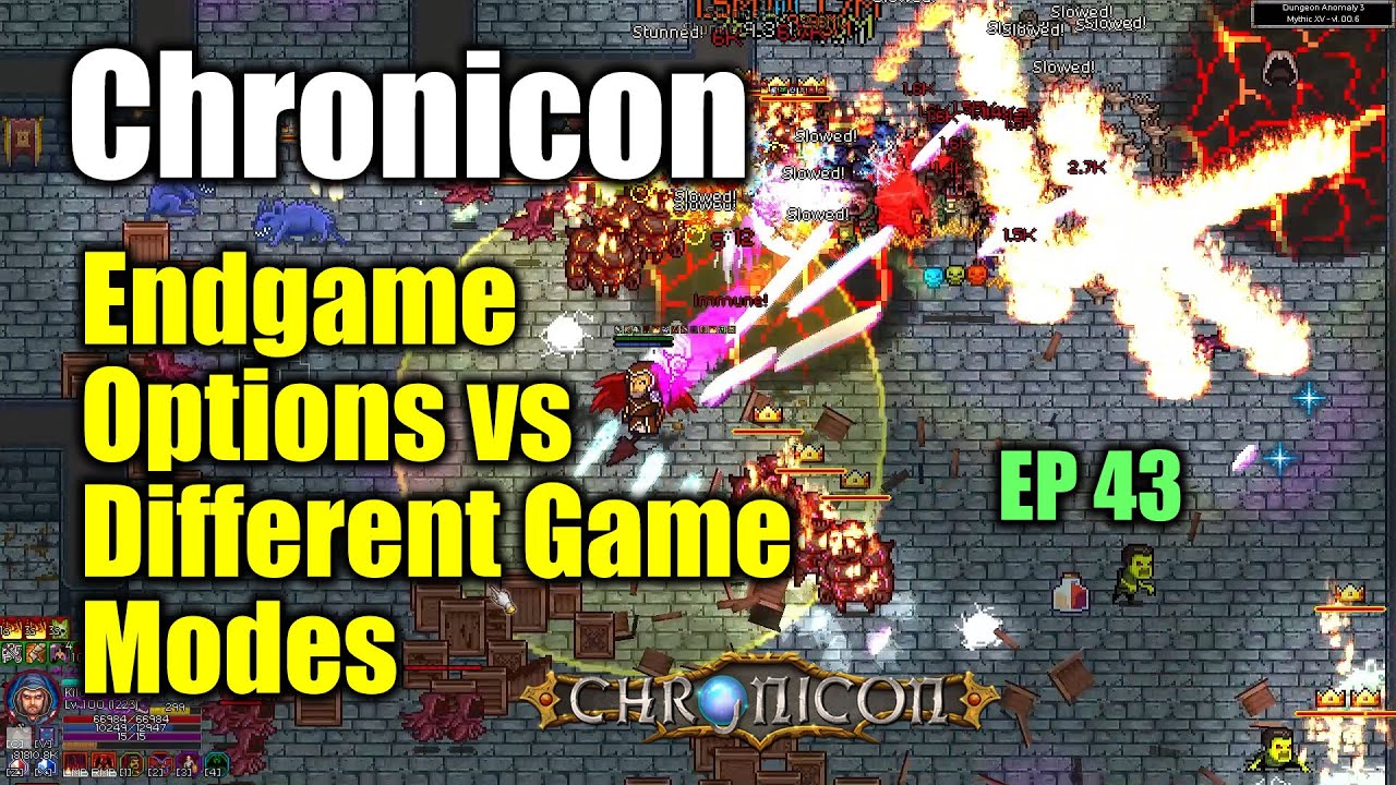 [Chronicon] Endgame Options vs. Different Game Modes - YouTube
