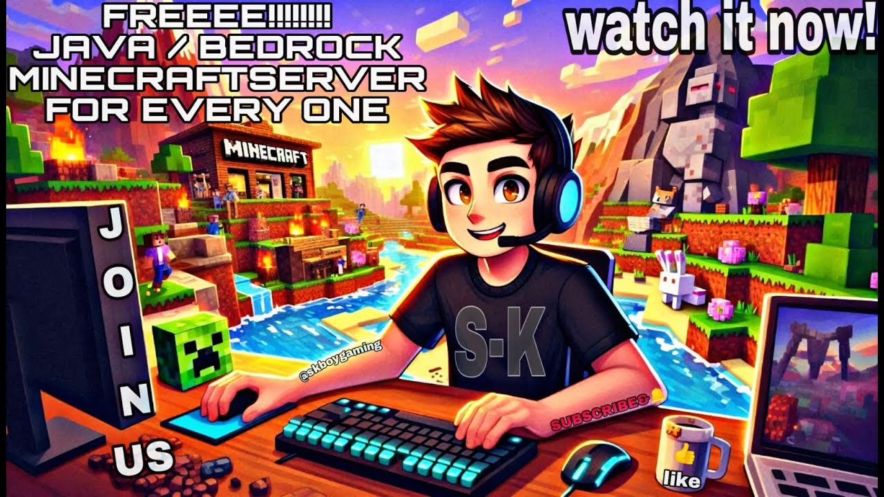 "How to Join Our Minecraft Server for Free 2024 | SKBoyGaming" # ...