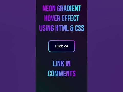 Create Gradient Button Hover Effect using HTML and CSS Tutorial #css #html #webdevelopment - YouTube