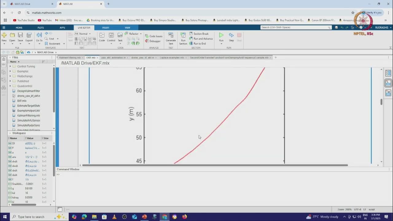 Lec 15 Matlab Demonstration of EKF - YouTube