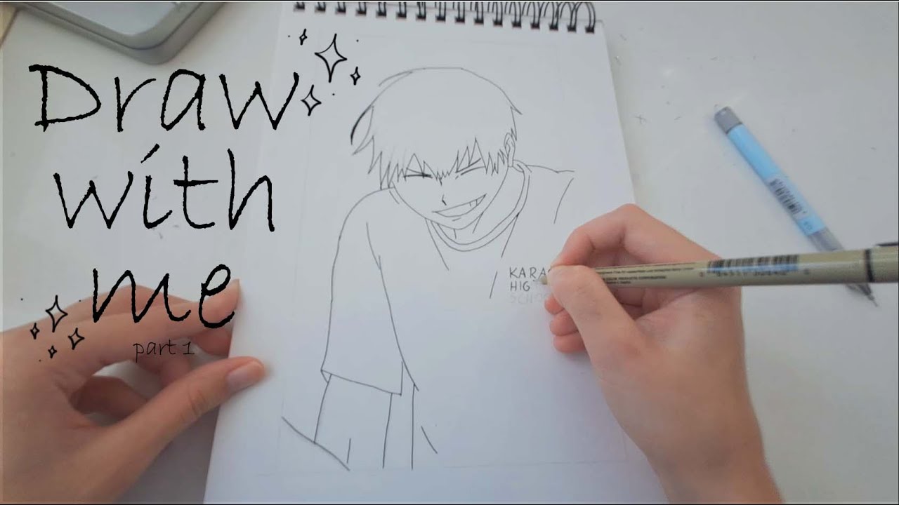 Drawing Kageyama from Haikyuu| part 1 - YouTube