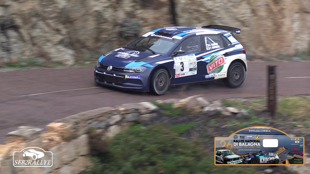 hugo MICHELI et yoann RAFFAELLI Rallye de BALAGNE 2023 - YouTube