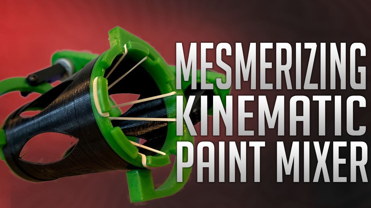 My 3D Printed Kinematic Paint Mixer - YouTube