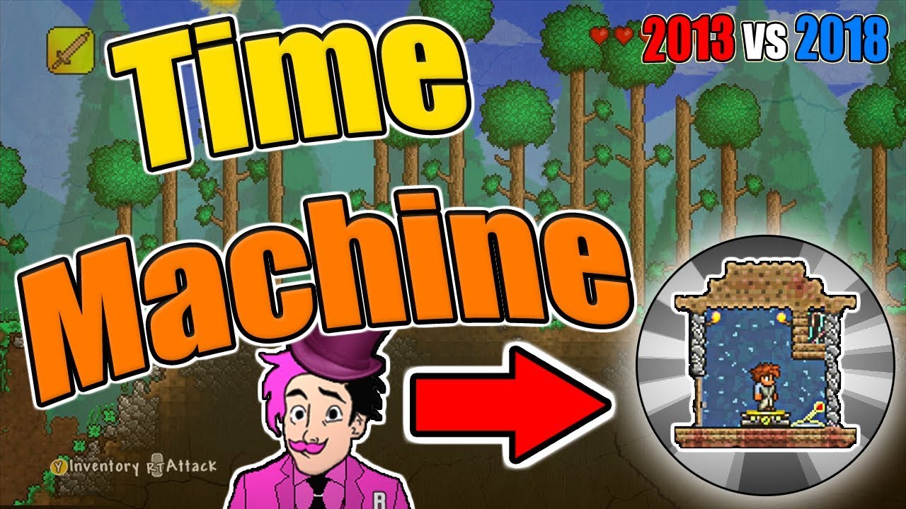 Terraria: I TIME TRAVEL FROM 2018 TO 2013! (REAL TIME MACHINE) - YouTube