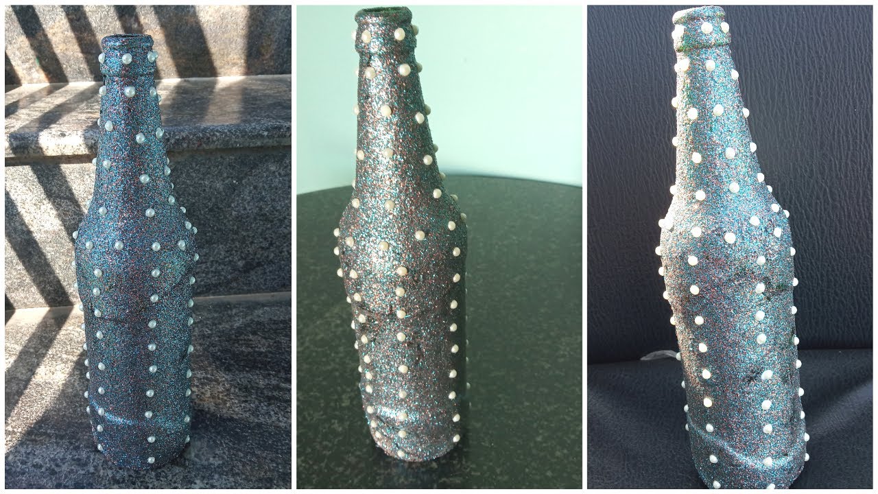 Simple and easy bottle decoration - YouTube