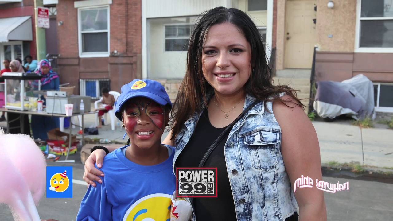 Mina SayWhat, Power 99 and Pepsi Hit South Philly Block Party - YouTube