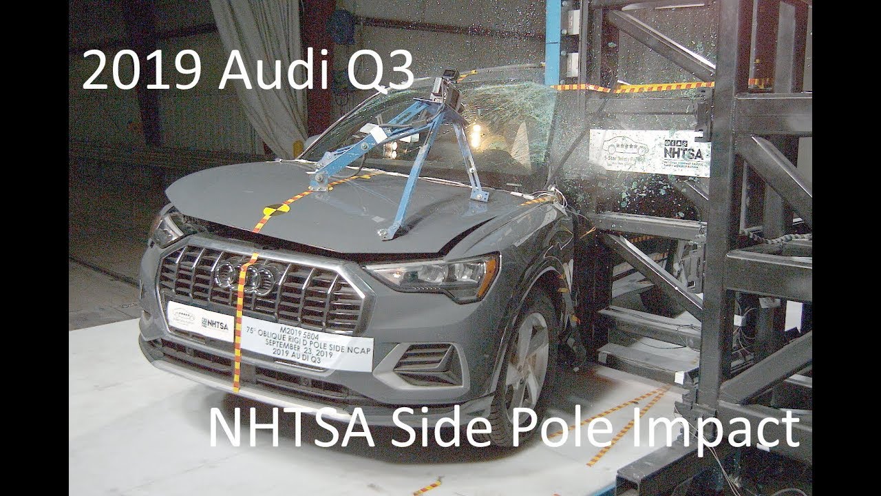 2019-2024 Audi Q3 / Q3 Sportback NHTSA Side Pole Impact - YouTube