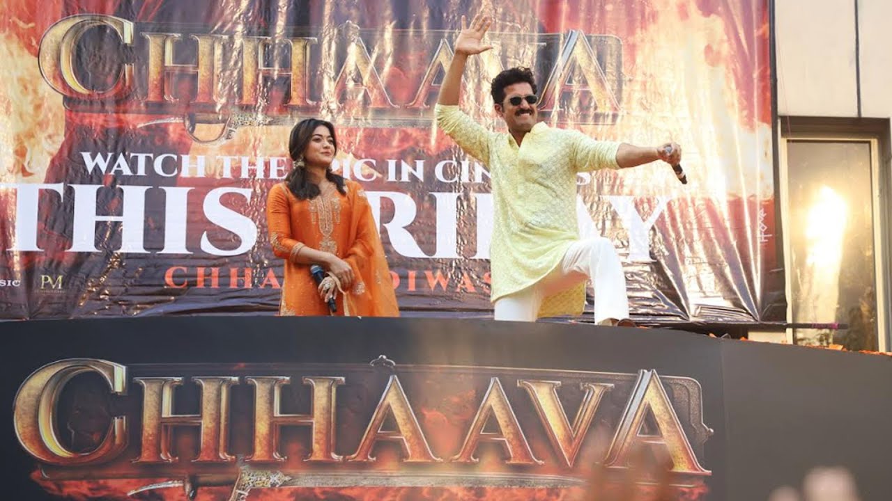 Vicky Kaushal And Rashmika Mandanna Promoting Their Movie 'Chhaava' At ...