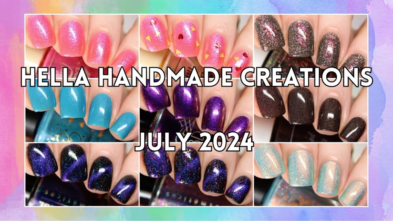 Hella Handmade Creations July 2024 Live Swatches and Reviews - YouTube