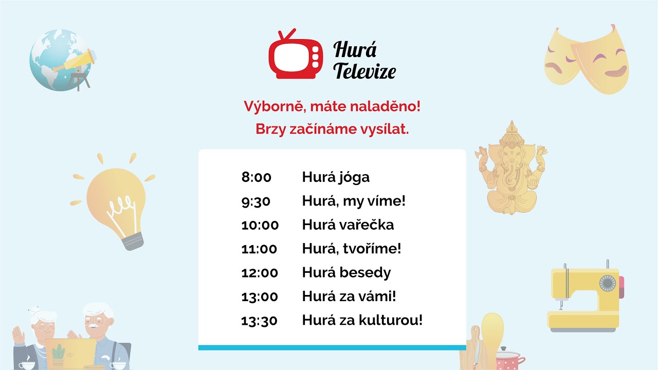 Hurá TV - První vysílání - YouTube