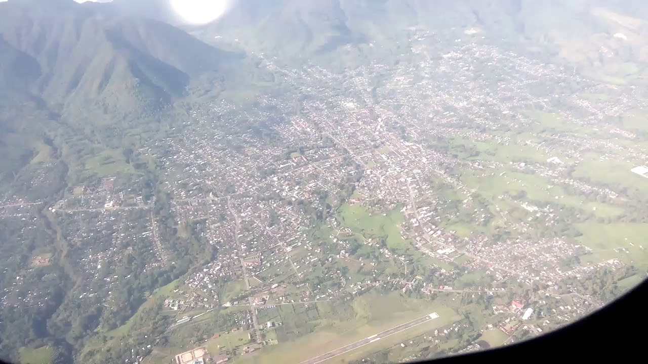 Aerial view of the city of Ruteng in Flores, NTT - YouTube
