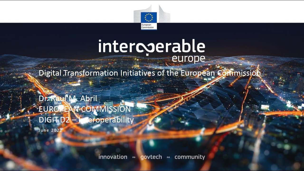 Digital Transformation initiatives of The European Commission - YouTube