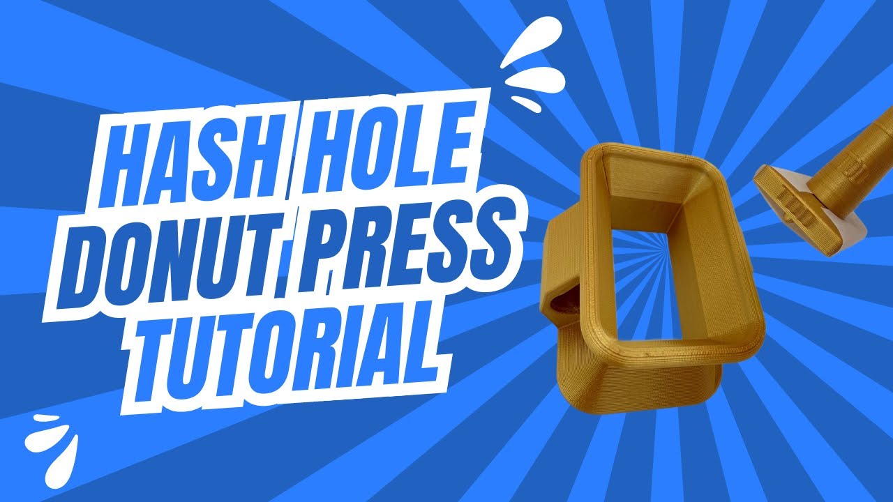 Donut/hash hole rolling tutorial with the donut press - YouTube