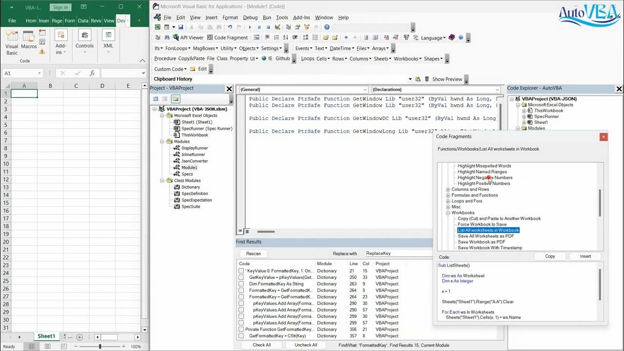 Auto VBA 03 - Code Fragment - YouTube