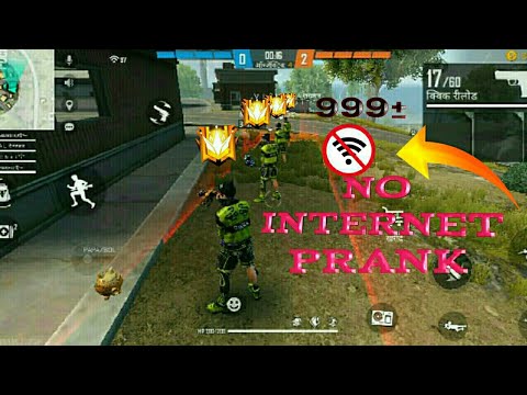 No internet prank with gold royale bundle || clash squad Bermuda || Garena free fire || funny prank
